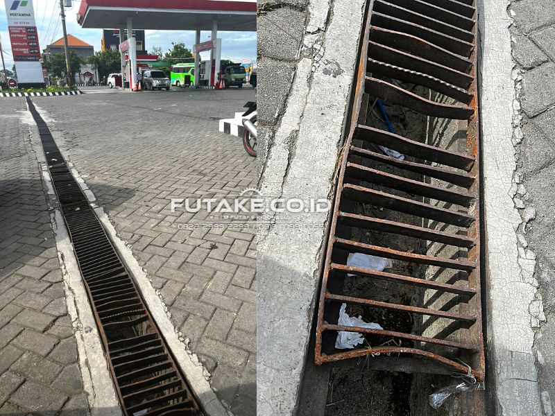 Jual Tutup Selokan Bahan Besi Kuat Awet Tahan Lama - FUTAKEDRAIN